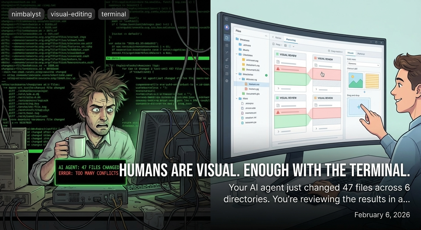 Humans Are Visual. Enough With the Terminal. | Nimbalyst